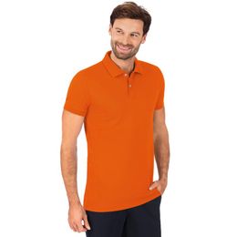 TRIGEMA Poloshirt »Slim Fit Poloshirt aus DELUXE-Piqué« 1 Stk. mandarine M M DELUXE-Piqué-Qualität