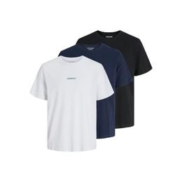 Jack & Jones JACK & JONES Kurzarmshirt &raquo;JJMINE TEE SS CREW NECK 3PK MP&laquo; Packung, 3 Stk. Black Pack:Black+NavyBlazer+White S S T-Shirt von Jack & Jones