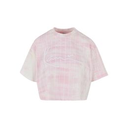 Karl Kani T-Shirt &raquo;Damen KW222-030-2 Signature Tie Dye Pinstripe Crop Tee&laquo; 1 Stk. tlg. rose/white S S KOMFORT OHNE GRENZEN: Genie&szlig;en Sie den ganzen...