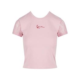 Karl Kani T-Shirt &raquo;KW251-024-2 Signature Back Lace Short Tee&laquo; 1 Stk. rose M M Eng anliegende Passform mit leicht verk&uuml;rzter L&auml;nge f&uuml;r l&auml;ssiges...