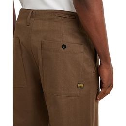 G-Star Raw G-STAR Chinohose »Pleated Chino Relaxed Tapered« desert palm/deep brown hb 34 - Länge 36 Länge 36 34 Hosenschlitz mit Reißverschluss
