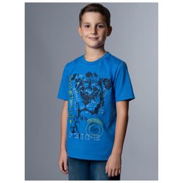 TRIGEMA T-Shirt »T-Shirt mit großem Löwen-Print« 1 Stk. tlg. electric-blue 152 152 Single-Jersey