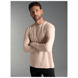 TRIGEMA Longsleeve &raquo;Langarmshirt mit Knopfleiste&laquo; 1 Stk. sand-melange XL XL DELUXE-Single-Jersey