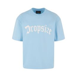 DROPSIZE T-Shirt &raquo;Herren Heavy Oversize Logo T-Shirt&laquo; 1 Stk. tlg. babyblue XXL XXL L&auml;ssiger Oversize-Look f&uuml;r trendige Outfits
