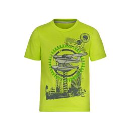 TRIGEMA T-Shirt »T-Shirt für Jungen mit Flugzeug-Druckmotiv« 1 Stk. lemon 140 140 Single-Jersey