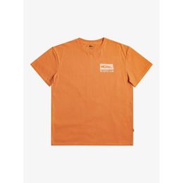 Quiksilver T-Shirt &raquo;No Fun&laquo; Sun Orange L L Stoff: Baumwollstoff [200 g/m2]