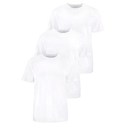 MAN'S WORLD Man's World Jungen T-Shirt &raquo;neue Farben!&laquo; 3er-Pack, Kurzarm, unifarben, Rundhals, aus Baumwolle wei&szlig; 40/42 (XS)