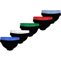 Tommy Hilfiger Underwear Slip &raquo;5P BRIEF&laquo; Packung, 5er-Pack, 5 Stk. mit kontrastfarbenem Logobund Irs Blu/Wht/P Gr/ Fr Red/ Vsl Bl XL (54) - 5 Stk....