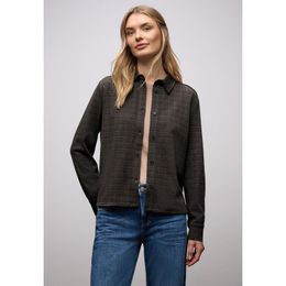 Street One Hemdbluse Black 46 46 Jacquard Hemdbluse f&uuml;r Damen von Street One