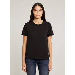 G-Star Raw G-STAR T-Shirt &raquo;Embro G-Script Logo Top&laquo; dk black L L Gerippter Ausschnitt