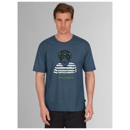TRIGEMA T-Shirt &raquo;T-Shirt mit gro&szlig;em Affen-Aufdruck&laquo; 1 Stk. jeans-melange M M DELUXE-Single-Jersey