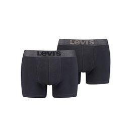 Levi's LEVI'S Boxershorts &raquo;LEVIS MEN MEL WB BOXER BRIEF ORG CO 2P&laquo; 2er Pack, mit breitem Logobund black M M Bequemer elastischer Bund hergestellt mit...