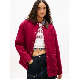 Tommy Jeans Damen Outdoorjacke &raquo;TJW TWILL JACKET CORD COLLAR&laquo; ohne Kapuze M (38)