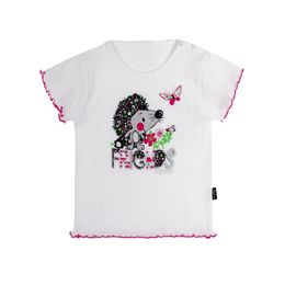 TRIGEMA T-Shirt &raquo;Baby-Shirt mit niedlichem Igel-Motiv&laquo; 1 Stk. weiss 80 80 100 % Baumwolle, Ringgarn supergek&auml;mmt