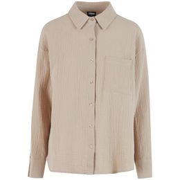 Urban Classics Klassische Bluse &raquo;Ladies Oversized Musselin Blouse&laquo; chalkdust XL XL Elegante Blusen fuer Business und Freizeit