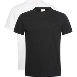 Calvin Klein T-Shirt »2 Pack SS STRETCH COTTON SLIM TEE« Packung, 2 Stk. Rundhalsausschnitt, slim fit Black/Bright White L L 2er Pack T-Shirts von...