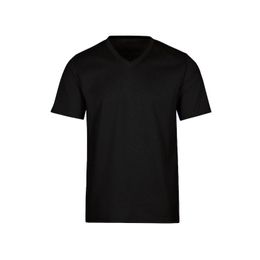 TRIGEMA T-Shirt &raquo;V-Shirt DELUXE Baumwolle&laquo; 1 Stk. schwarz S S DELUXE-Single-Jersey