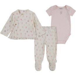 HUGGIES BABYWEAR Erstausstattungspaket »HUGG BODYSUIT PANT SET« Set, 3 Stk. mit Allover-Blümchenprint HUGGIES EGGNOG 2 (62) 3-tlg. Baby Set...