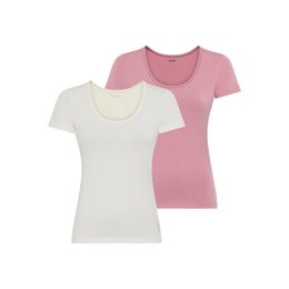 HUGO UNDERWEAR T-Shirt 2 Stk. regular fit, Rundhals Open Pink 691 M M 2er Pack T-Shirt von Hugo