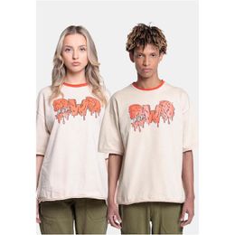 DEF T-Shirt &raquo;DWD Drip Logo T-Shirts&laquo; 1 Stk. beige XL XL Oversize-Schnitt, lockere Silhouette bei regul&auml;rer L&auml;nge f&uuml;r entspannten Sitz