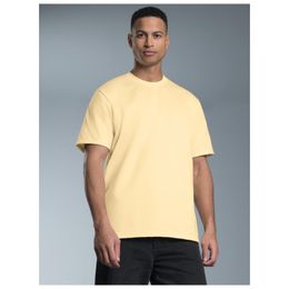 TRIGEMA T-Shirt &raquo;T-Shirt aus 100% Baumwolle&laquo; 1 Stk. vanille S S &Auml;rmel mit B&uuml;ndchen