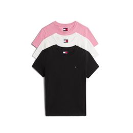 Tommy Jeans Damen Kurzarmshirt &raquo;TJW 3PACK C-NECK TEE&laquo; Packung, 3er-Pack, 3 Stk. schwarz XS (34)