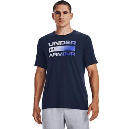 Under Armour T-Shirt »UA TEAM ISSUE WORDMARK SS« 1 Stk. marine M M Charged Cotton bietet den Tragekomfort von Baumwolle, trocknet aber wesentlich...