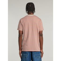 G-Star Raw G-STAR T-Shirt »Nifous Stripe T-Shirt« dk brick/etruscan red stripe XXS XXS Gerippter Ausschnitt und Einsatz
