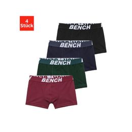 Bench. Kinder Boxer &raquo;Boxershorts f&uuml;r Jungen&laquo; Packung, 4 Stk. mit Bench Schriftzug im Bund bunt 122/128, 4 Stk.