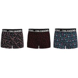 Only & Sons ONLY & SONS Trunk &raquo;ONSXMAS TRUNK 3PACK&laquo; Packung, 3 Stk. Jet Black Pack:CANDY CANE/ XMAS DECOR XL - 3 Stk. 3 Stk. XL Elastische Boxershorts von Only...