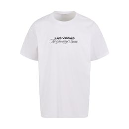 MisterTee T-Shirt &raquo;Gambling Capital Oversize Tee&laquo; 1 Stk. tlg. white L L Darf in keinem Kleiderschrank fehlen