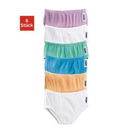 Petite Fleur M&auml;dchen Petite Fleur Slip Packung, 6 Stk. bequemer Basic, angenehm zu Tragen bunt 104, 6 Stk.