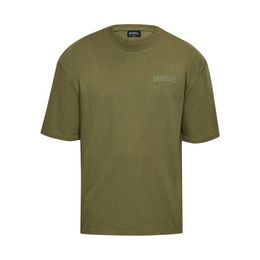 DROPSIZE T-Shirt »Herren Heavy Overisze HD Print T-Shirt« 1 Stk. tlg. olive XS XS Vielseitige T-Shirts für jeden Anlass