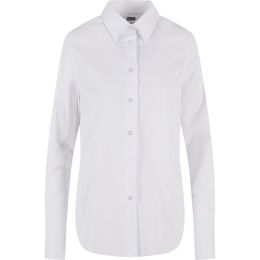 Urban Classics Klassische Bluse »Ladies Classic Blouse« white S S Elegante Blusen fuer Business und Freizeit