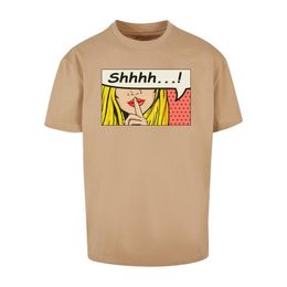 Merchcode T-Shirt &raquo;Herren Silent Sign Comic Heavy Oversized Tee&laquo; 1 Stk. tlg. unionbeige XXL XXL Vielseitige T-Shirts f&uuml;r jeden Anlass