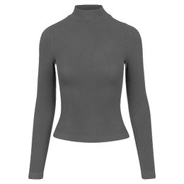 Urban Classics T-Shirt &raquo;Damen Ladies Turtleneck Longsleeve&laquo; 1 Stk. black M M Langarmshirts f&uuml;r zus&auml;tzlichen Komfort und W&auml;rme