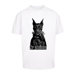 2Y STUDIOS T-Shirt »Herren Doberman Oversize Tee« 1 Stk. tlg. white L L Mode ist Selbstausdruck durch Kleidung