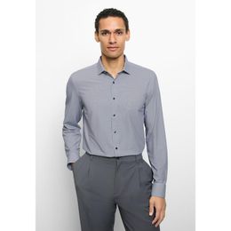 OLYMP Businesshemd &raquo;Level Five 24/Seven, body fit, Businesshemd, Modern Kent&laquo; Marine 45 - Normaler Arm Normaler Arm 45 Jersey-Hemd