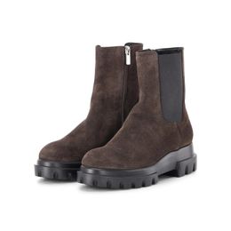 Attilio Giusti Leombruni Agl Low-Top Sneaker - Boots Chunky Beat aus Veloursleder - Gr. 38 (EU) - in Braun - f&uuml;r Damen