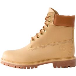Timberland Stiefel - Stivale Stringato Waterproof Premium 6-Inch Medium - Gr. 45_5 - in Beige - f&uuml;r Damen