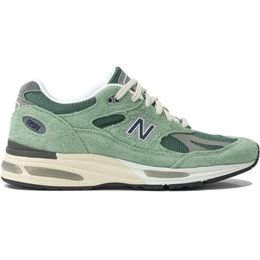 New Balance Low-Top Sneaker - 'Made In Uk 991V2' Sneakers - Gr. 44,5 (EU) - in Gr&uuml;n - f&uuml;r Damen
