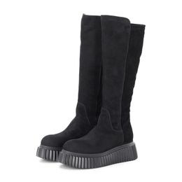Attilio Giusti Leombruni Agl Low-Top Sneaker - Stiefel Gloria aus Stretch-Veloursleder - Gr. 37 (EU) - in Schwarz - f&uuml;r Damen