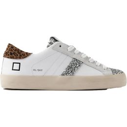 D.A.T.E Low-Top Sneaker - D.A.T.E. Sneakers Biancoleopardato - Gr. 41 (EU) - in Wei&szlig; - f&uuml;r Damen