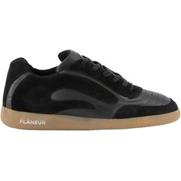 Fl&acirc;neur Low-Top Sneaker - Tivoli Runner Black - Gr. 45 (EU) - in Schwarz - f&uuml;r Damen