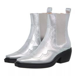 Copenhagen Stiefel & Boots - CPH232 Leather - Gr. 36 (EU) - in Silber - f&uuml;r Damen
