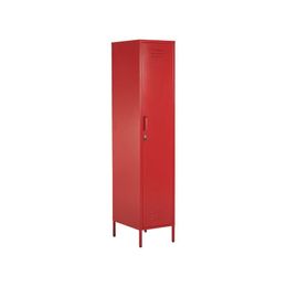 Beliani Kleiderschrank FROME in Rot - (W) 38 x (H) 185 x (L) 50 cm | Gr.: onesize