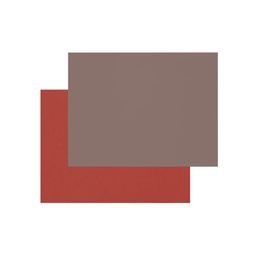 freeform DUO - Platzset rechteckig, anthrazit metallic/burgund | Gr.: onesize