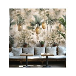 A.S. Cr&eacute;ation A.S. Cr&eacute;ation Wandbild Tropical Palms in Naturbeige | Gr.: onesize
