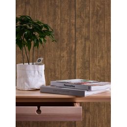 A.S. Cr&eacute;ation A.S. Cr&eacute;ation Tapete Rustic Wood Planks in Braun | Gr.: onesize