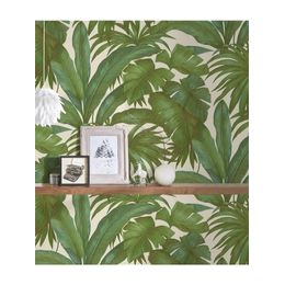 A.S. Création A.S. Création Tapete Tropical Elegance in Grün-Beige | Gr.: onesize